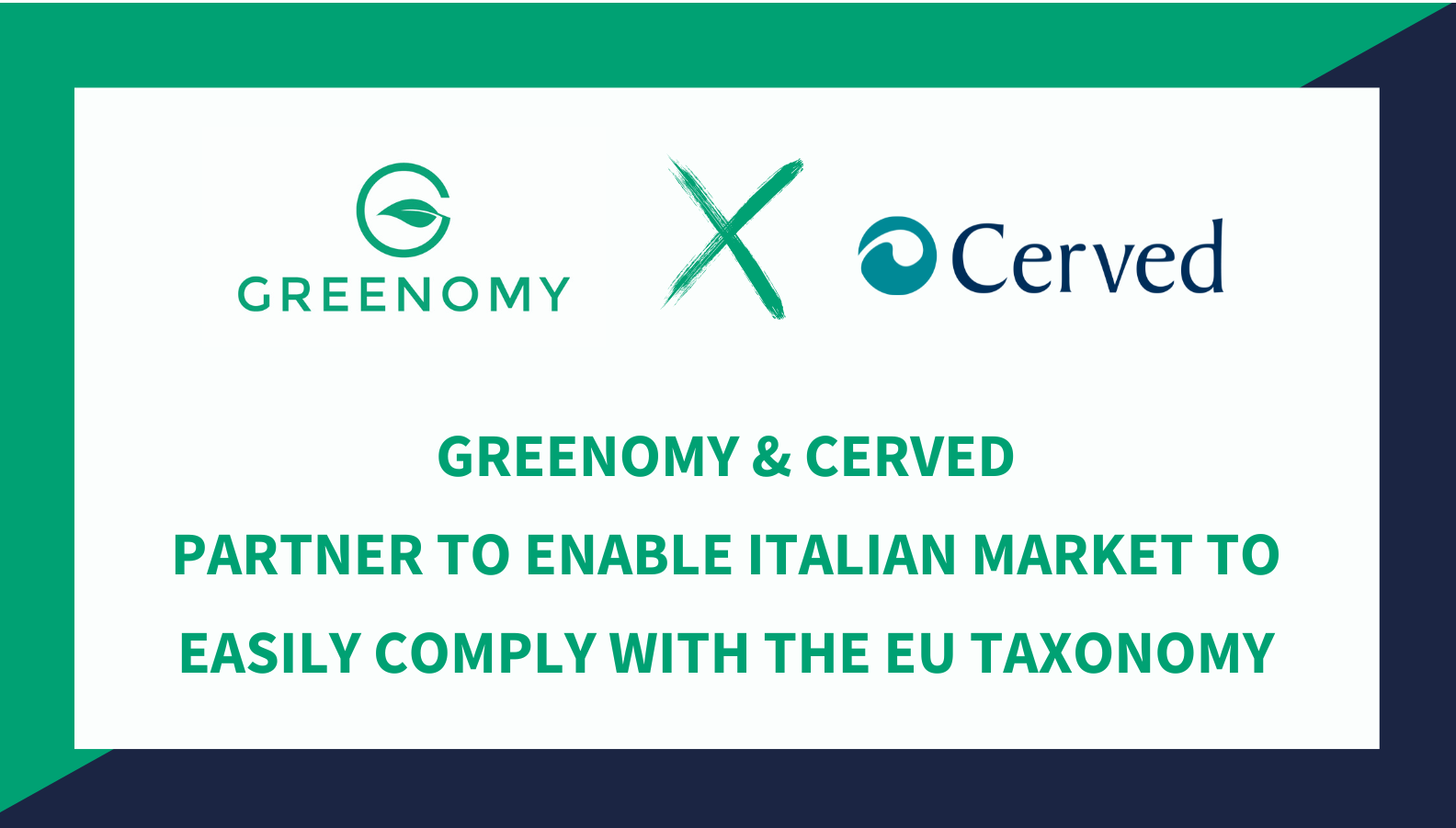 Partnership between Cerved and Greenomy to Enable Italian Companies To ...